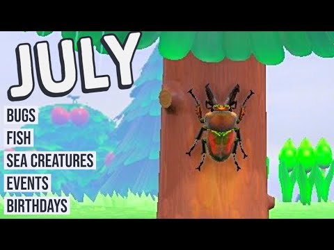 Animal Crossing New Horizons Guide to JULY! Bugs, Fish, Events and More! (Northern Hemisphere)