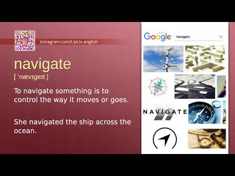 Navigate : B2 level english vocabulary lesson, www.LipLix.com