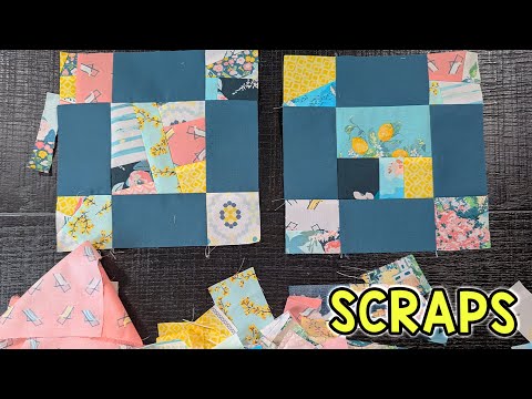 Don't Toss Those Scraps! Make Crumble 9-Patch Chain Quilt Blocks Instead!