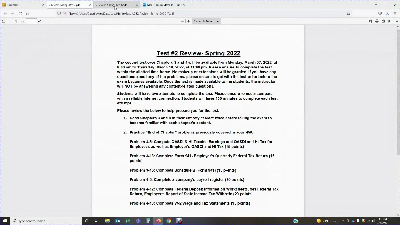 Payroll 2022- Chapter 5 PR5-6A