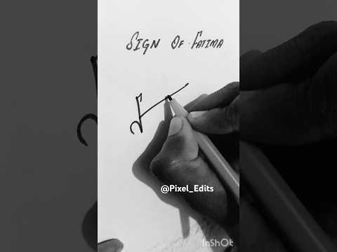 Signature fatima#signature #sign #handwriting #writting #ticktock #viralshort ..
