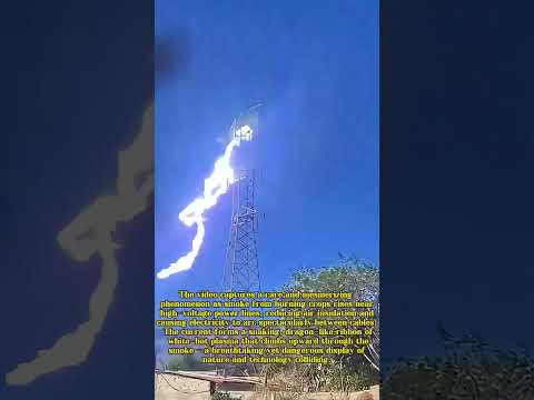 Dragon of Electricity: Watch How Farm Smoke Creates Stunning High-Voltage Arcs in the Sky!