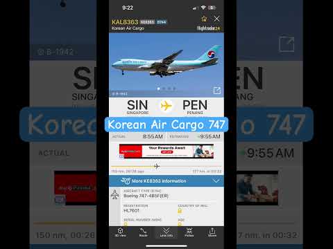 Korean Air Cargo 747 #music #automobile