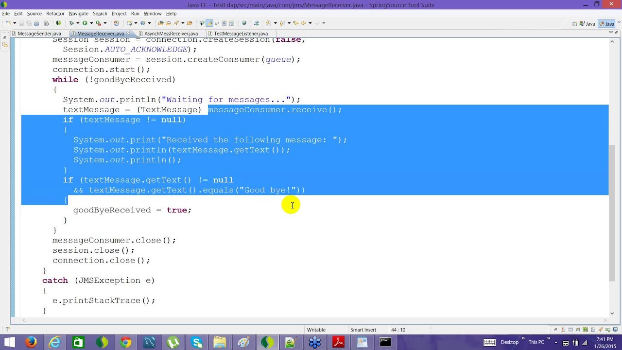JMS Practical Example