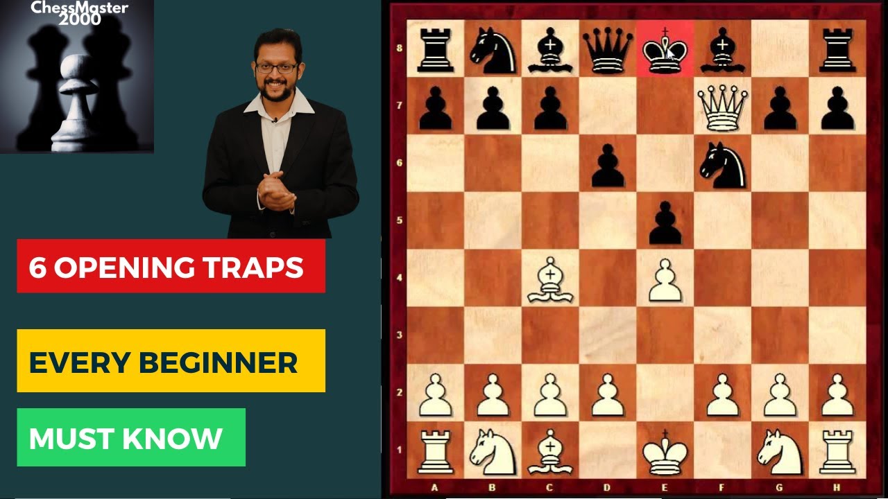 6 Chess Opening Traps Every Beginner Should Know -Part 1 | Chess Traps | ChessMaster2000