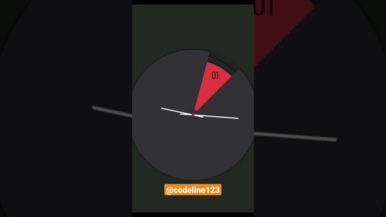 Animated Analog Clock using HTML, CSS and JS #shorts