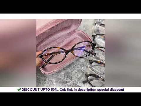✔️Y2K Retro Oval Frame Glasses Women Leopard Ins Sweet Cool Eyewear Trend Brand Reading Computer Ant