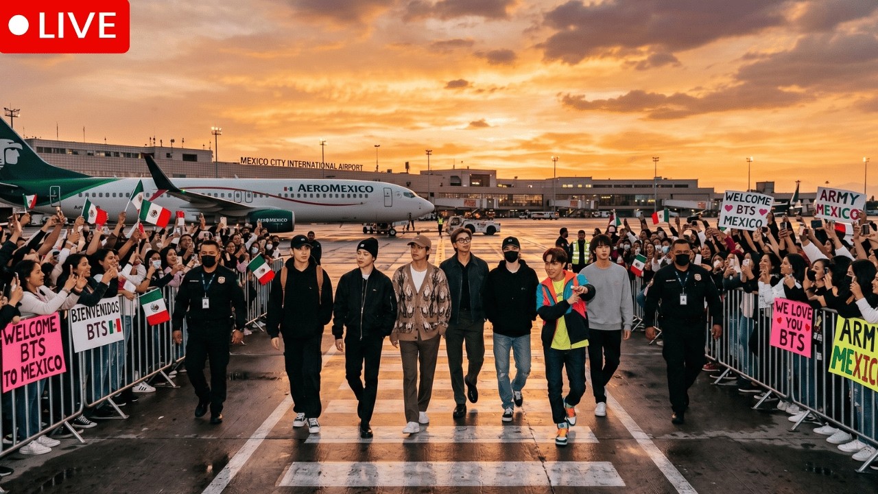 Breaking News: BTS Welcomed Wildly in Mexico! Airport Situation Out of Control!
