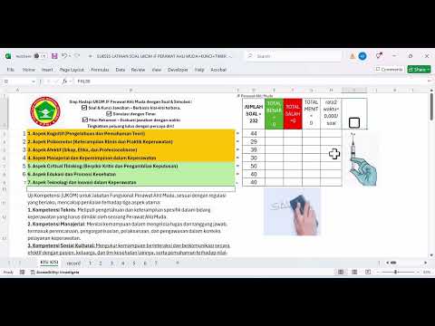 SUKSES LATIHAN SOAL UKOM JF PERAWAT AHLI MUDA+KUNCI+TIMER