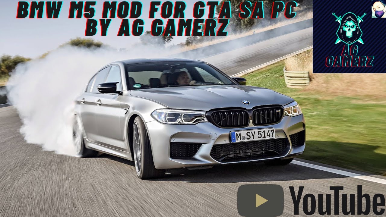BMW M5 mod for gta sa pc by AG GAMERZ #gta #bmw