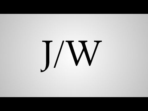 What Does "J/W" Stand For?