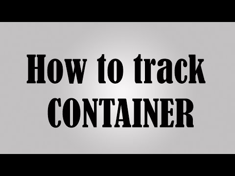 How to track container