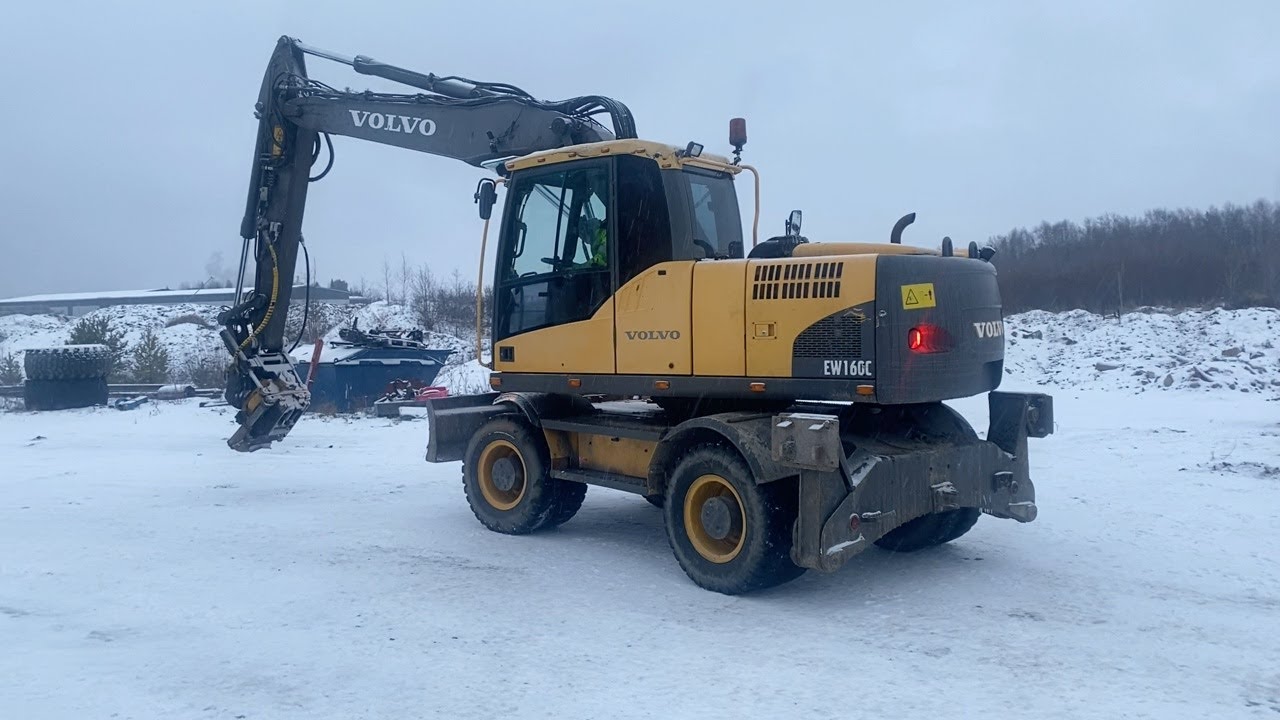Grävmaskin Volvo EW160C, Haparanda, Klaravik auktioner