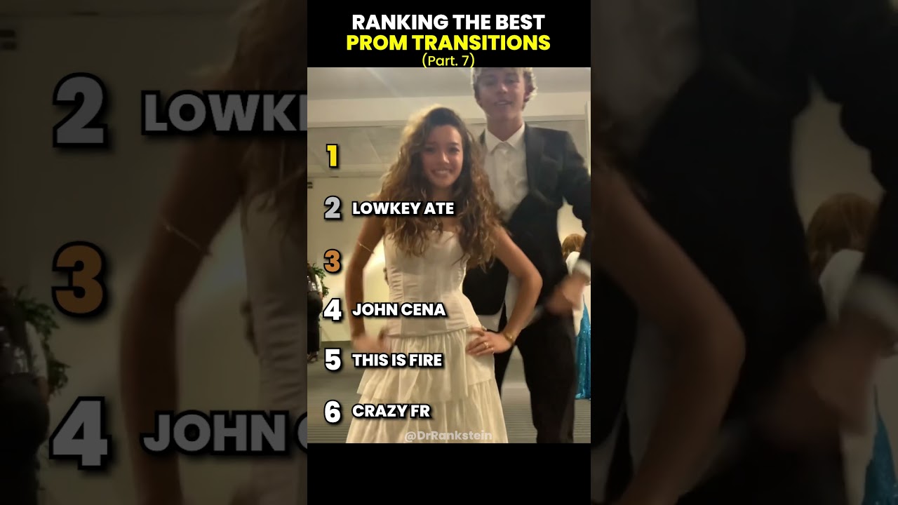 Ranking the Best Prom Transitions (Part 7) #best #transition #tiktok