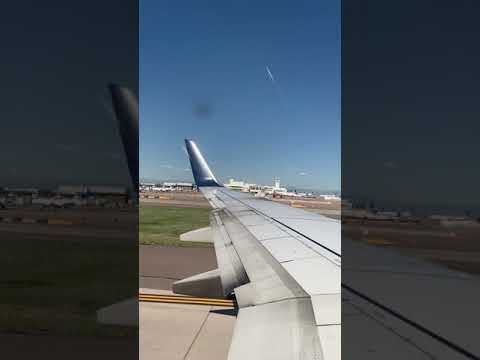 Taxi and take off from Denver international airport