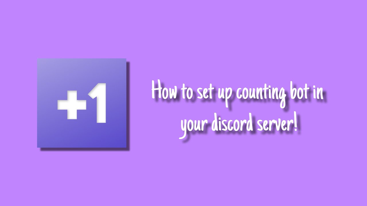 How to setup the counting bot in your discord server!👾