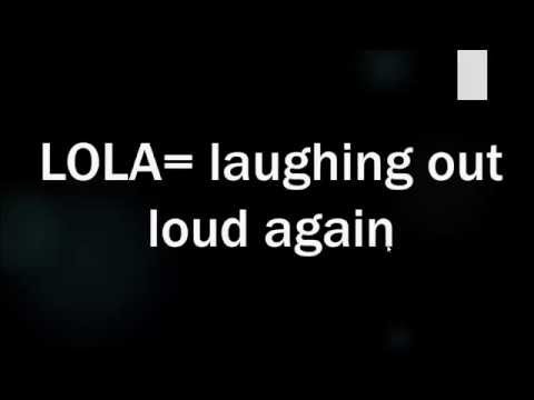 What does mean . . . acronyms in chat?