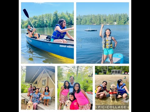 Huttopia Day 2 with twins & golden retriever dog #indianmommyvlogger #huttopia #glamping