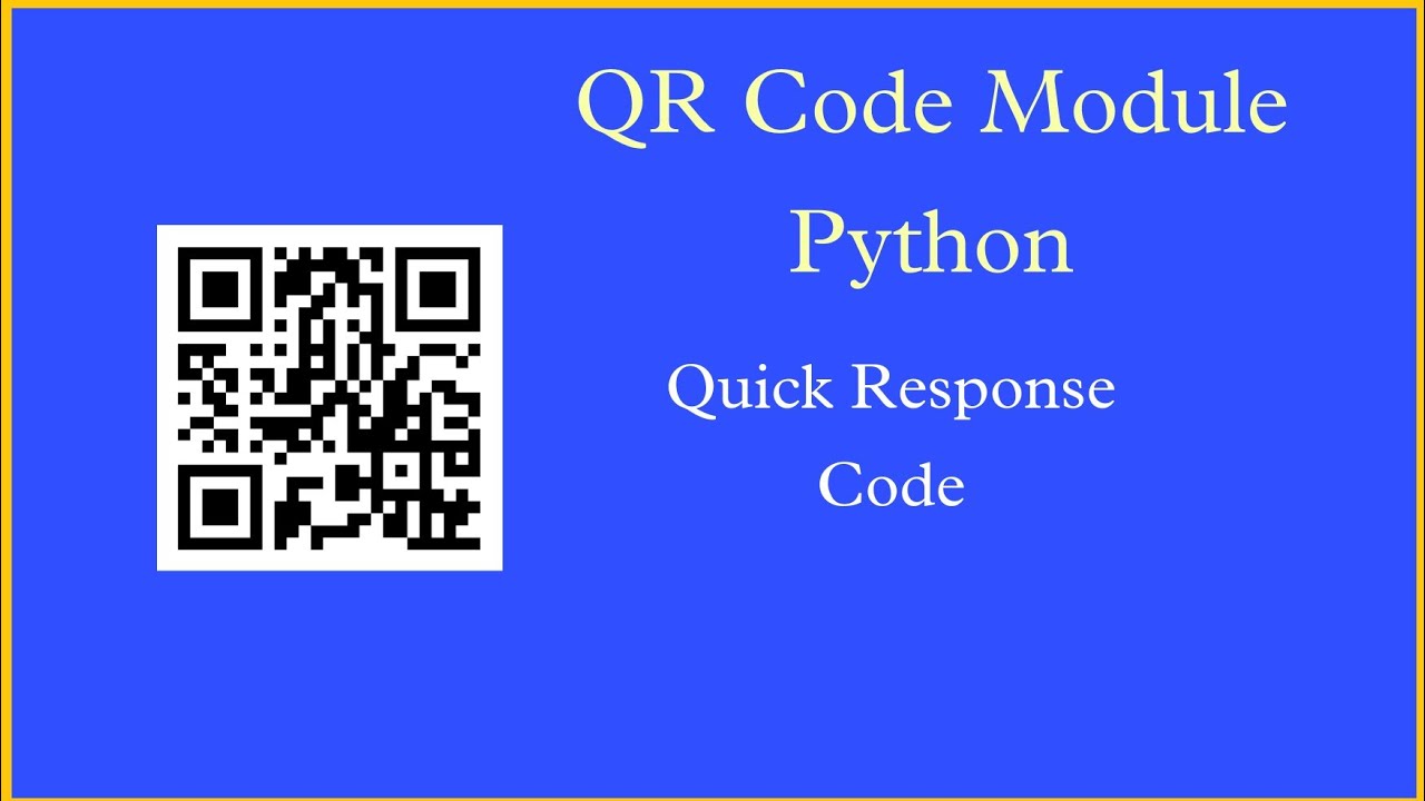 qrcode Module Python | Generate QR Code for Link