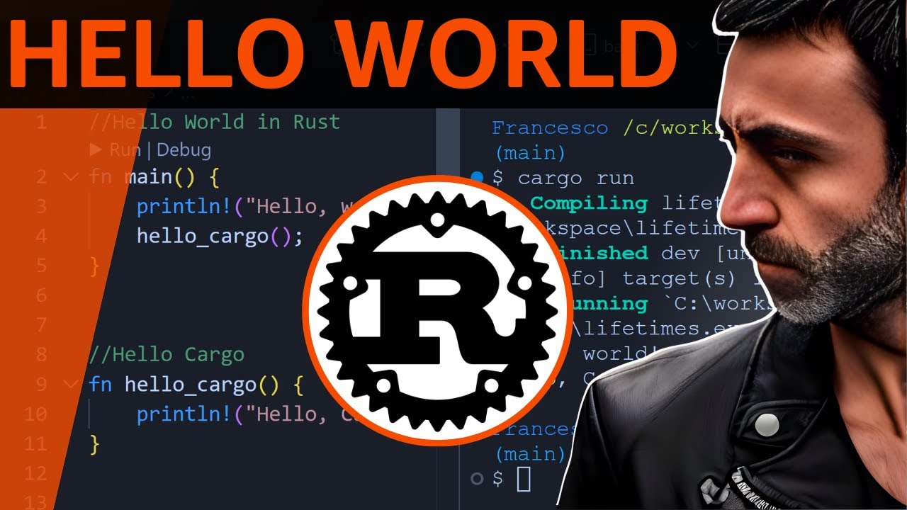 Rust Installation, Hello World, Hello Cargo -  Full Crash Rust Tutorial for Beginners