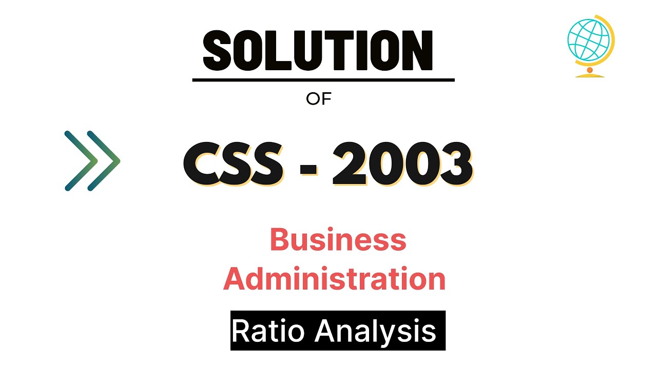 CSS Business Administration Solution - 2003