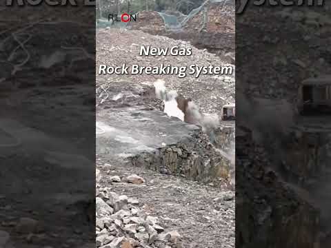 Gas blasting quarrying with the Rilon gas rock breaking system at a mine in Africa