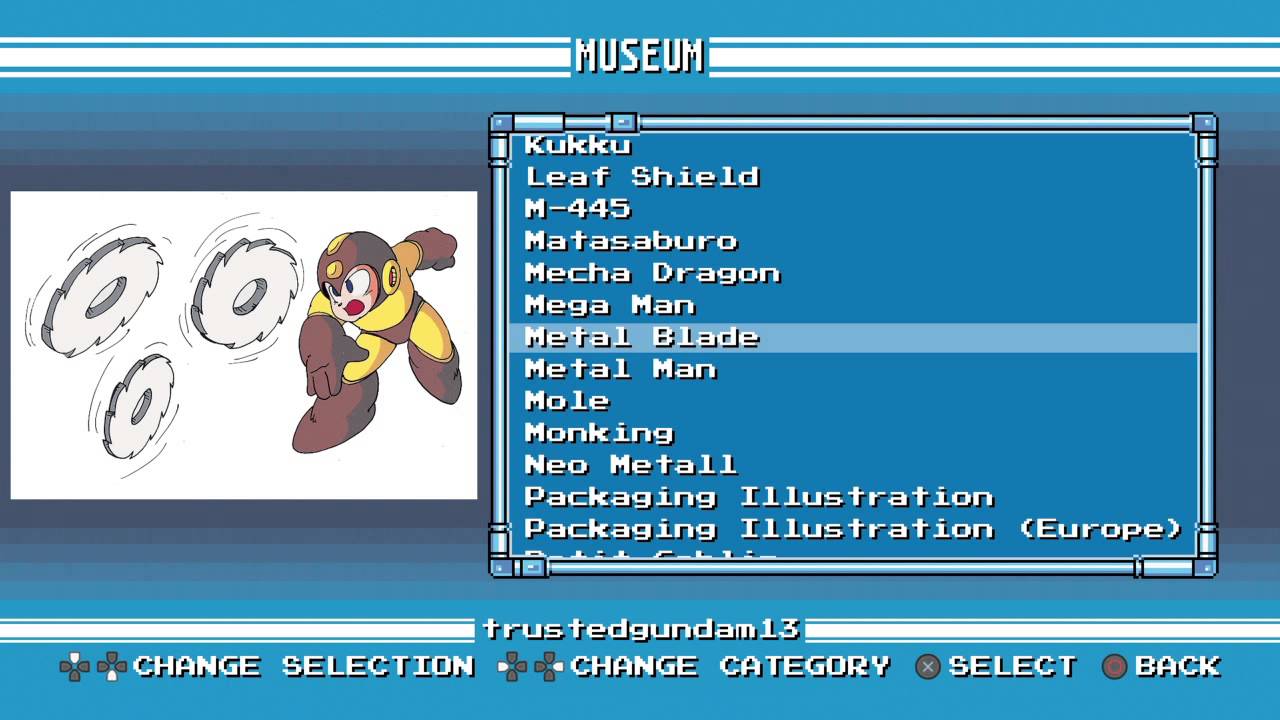 Mega Man Legacy Collection- Mega Man 2 Database/Museum