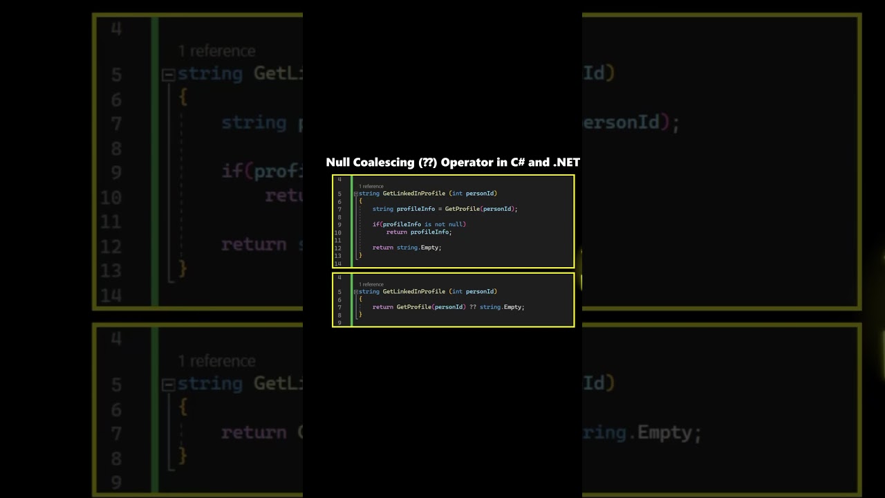 💡 𝐂#/.𝐍𝐄𝐓 𝐂𝐥𝐞𝐚𝐧 𝐂𝐨𝐝𝐞 𝐓𝐢𝐩 #coding #developer #programming #csharp