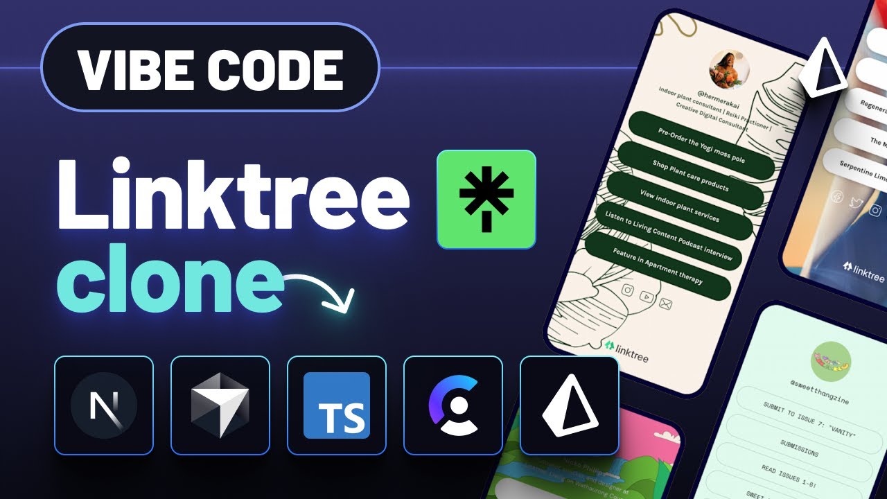 Vibe Coding a Linktree Clone in Next.js with Prisma and Clerk (Easy)