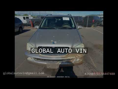 Mercedes-benz Ml 350 2003 4JGAB57E53A447480