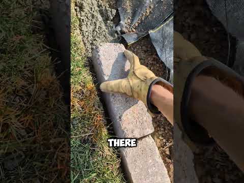 how to install brick landscape edging in 30 seconds | Lawn Care Springfield IL