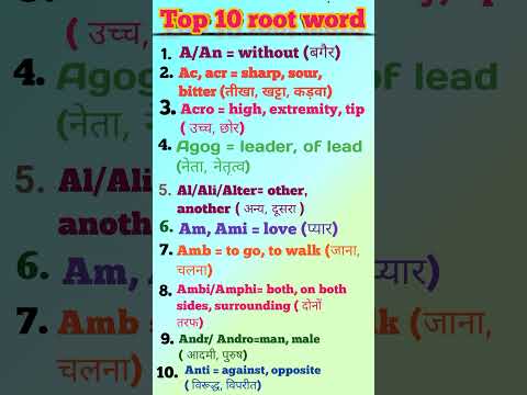 Root word English vocabulary || 200+words || SSC | Bank