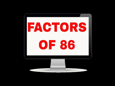 Factors of 86