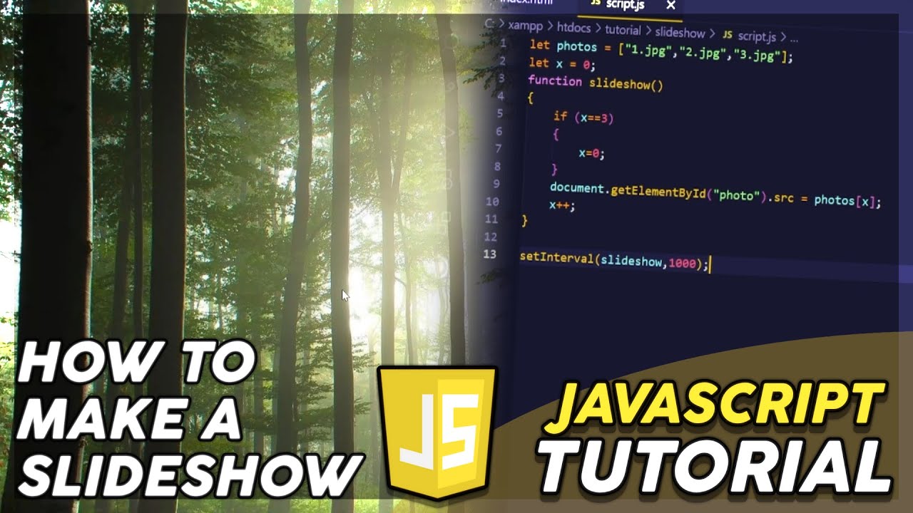 How to make a Slideshow? - JavaScript Tutorial