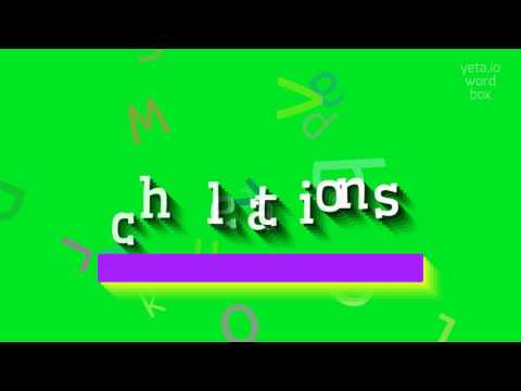 CHELATIONS - HOW TO PRONOUNCE IT?