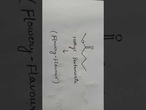 Structure of Methyl Pentanoate(Flowery Flavour).