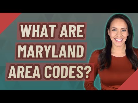 What are Maryland area codes?