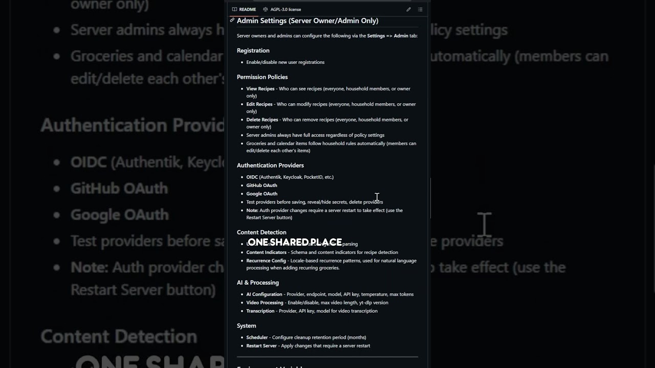 Norish — a self-hosted recipe app built for families who love to cook together  #github