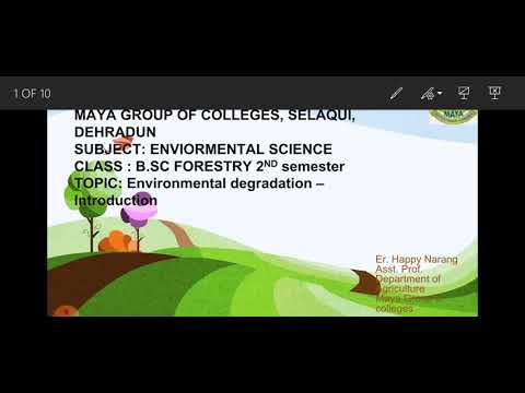 An introduction to Environmental degradation
