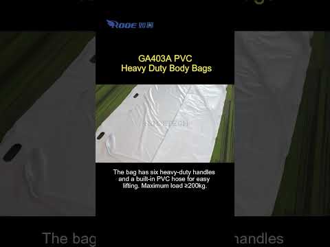 PVC White Dead Body Bag with Pattern and Character