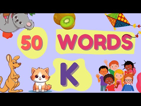 K Letter Words | 50 Words That Start With K | K Letter Words Vocabulary