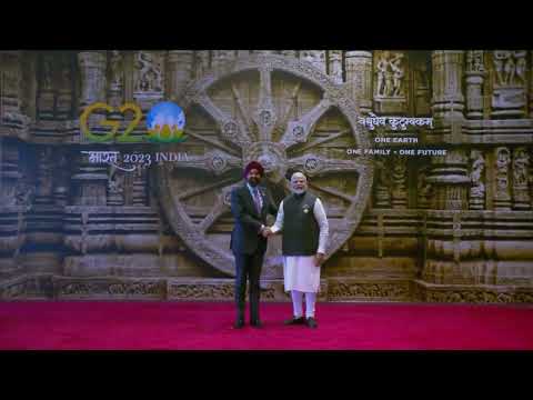 G20 Summit Delhi World Bank President Ajay Banga arrives at the Bharat Mandapam for the G20 Summit.