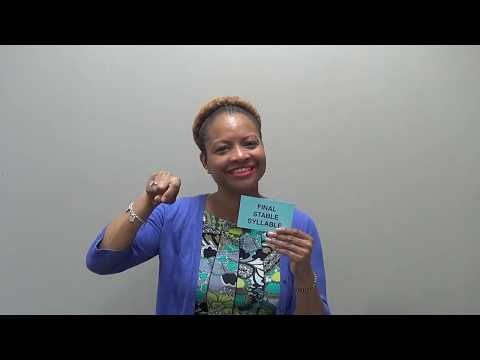 Final Stable Syllable Hand Signals
