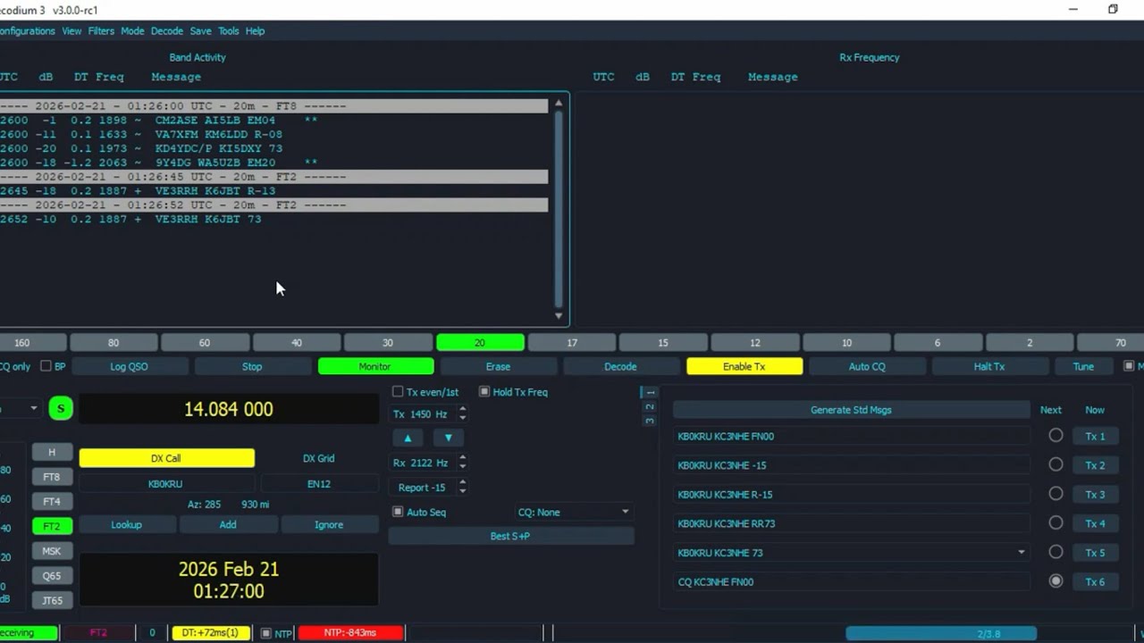 FT2 Digital Mode Review: Speed Test & Comparison to FT8/FT4