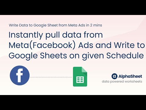 How to Fetch Meta Ads (Facebook Ads) Data into Google Sheets | Automated Data Sync & Scheduling