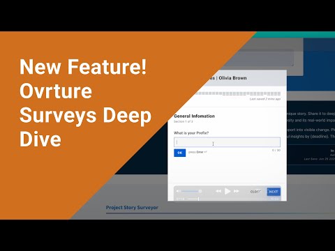 A Deep Dive into Ovrture Surveys