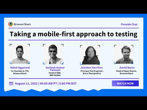 Taking a mobile-first approach to testing