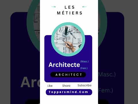 How to say Architect in French - Architecte pronunciation #french #francais #learning