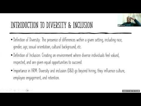 Diversity & Inclusion in the Workplace by Umar H
