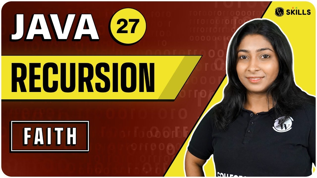Recursion | Recursion concept and problems | Lecture 27 | Java and DSA Course